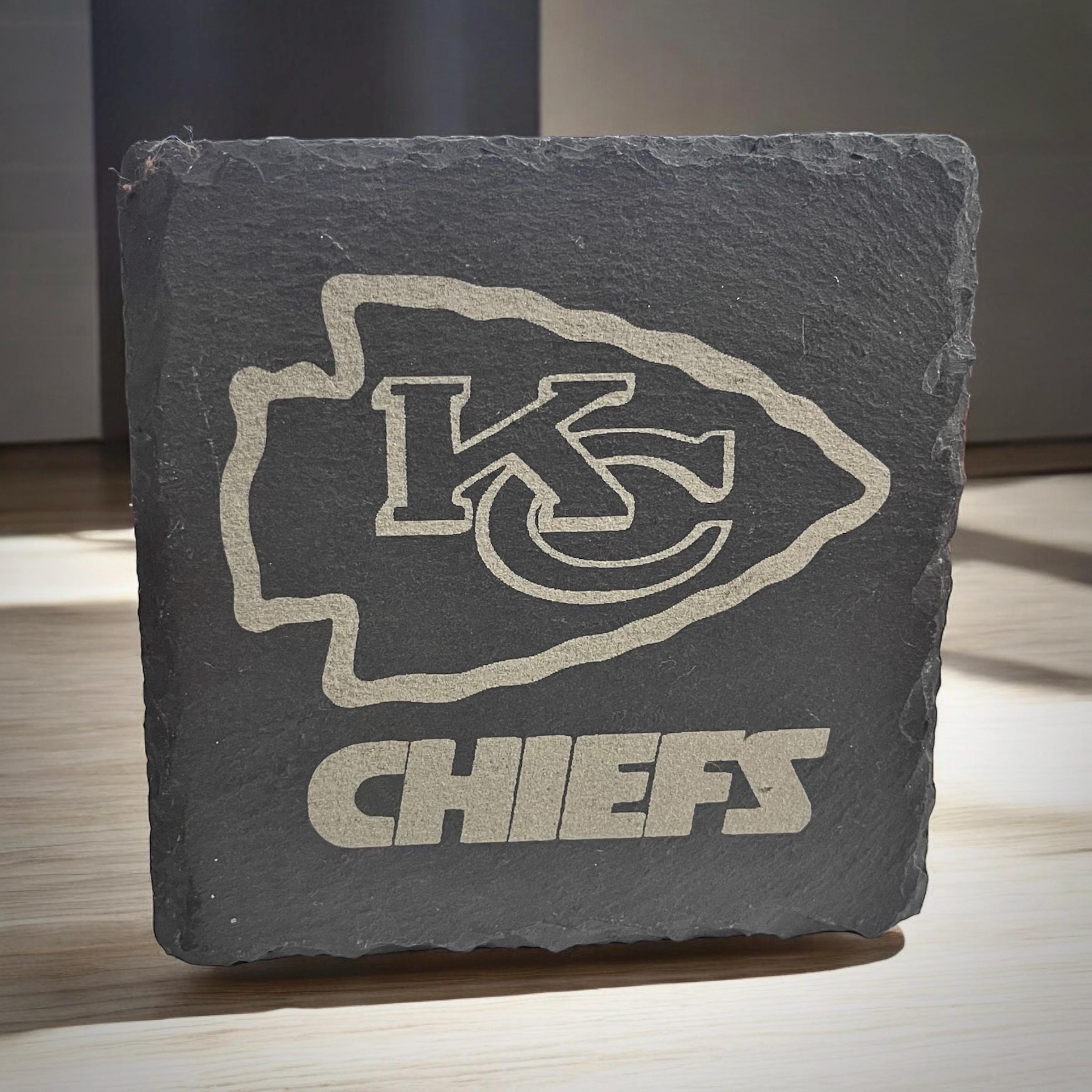 Set of 4 Kansis City Chiefs High Quality Slate Coasters - Etsy