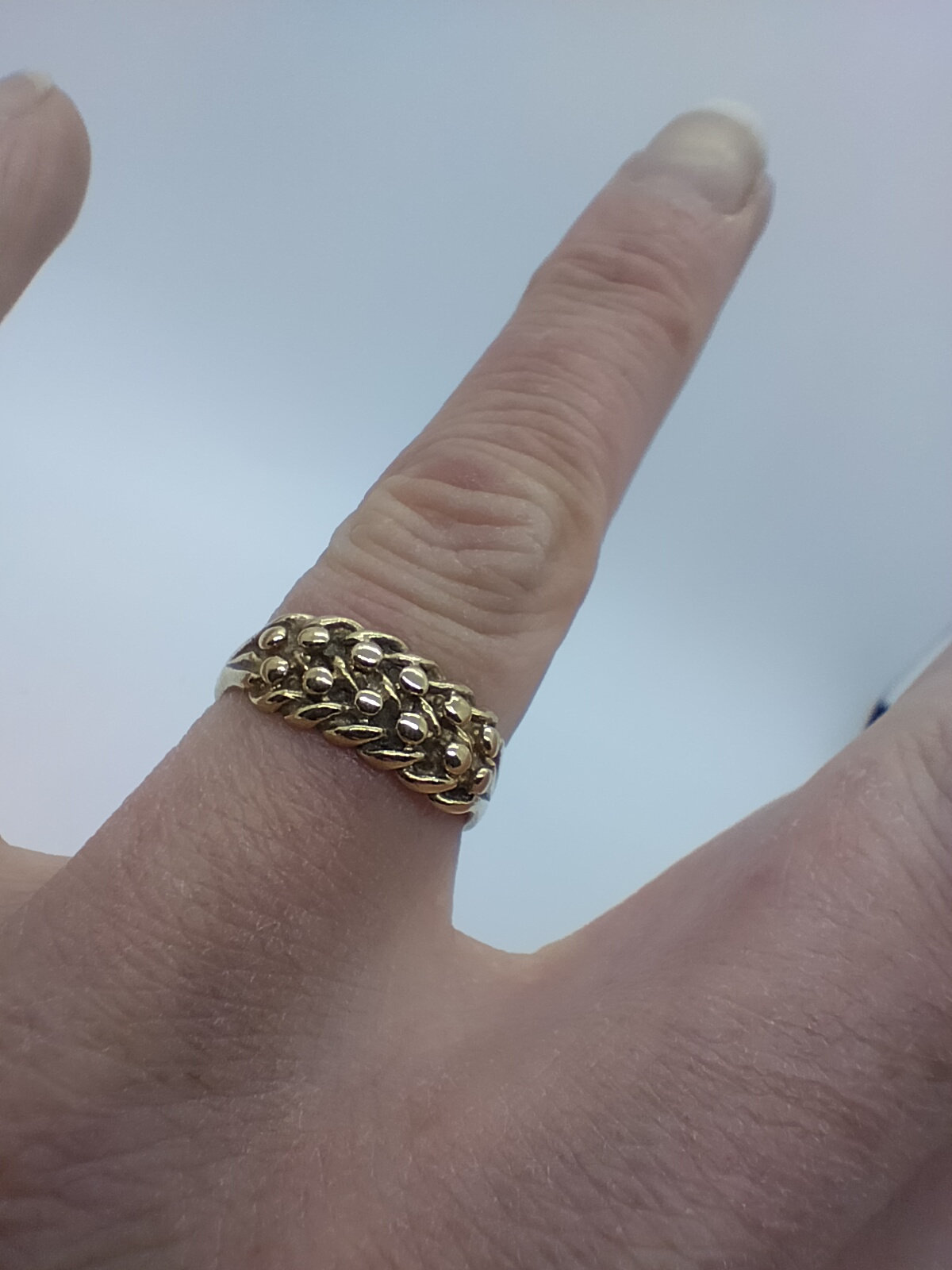 Vintage Solid 9ct Gold Classic Keeper / Guard Ring - Etsy