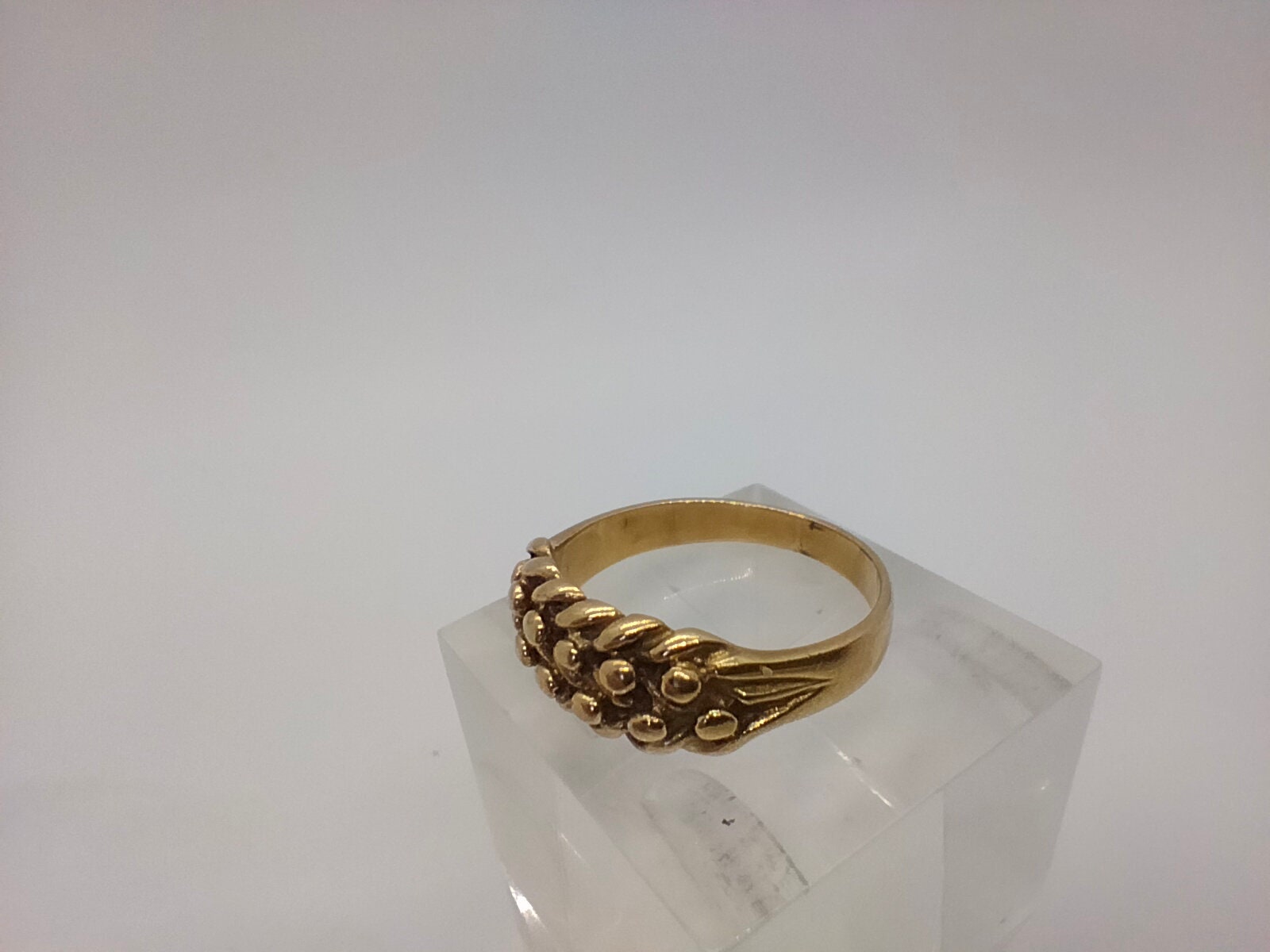 Vintage Solid 9ct Gold Classic Keeper / Guard Ring - Etsy