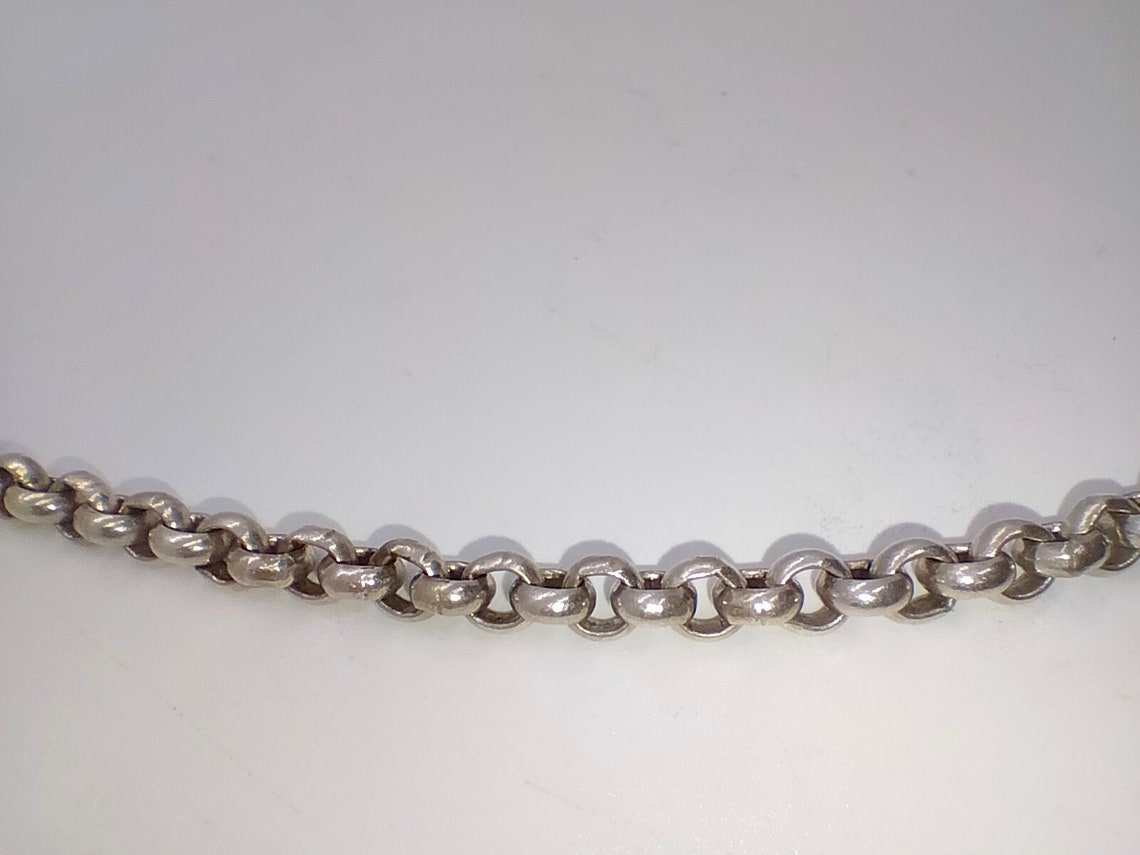 Traditional Classic Vintage Heavy Quality Solid Silver Belcher Chain ...