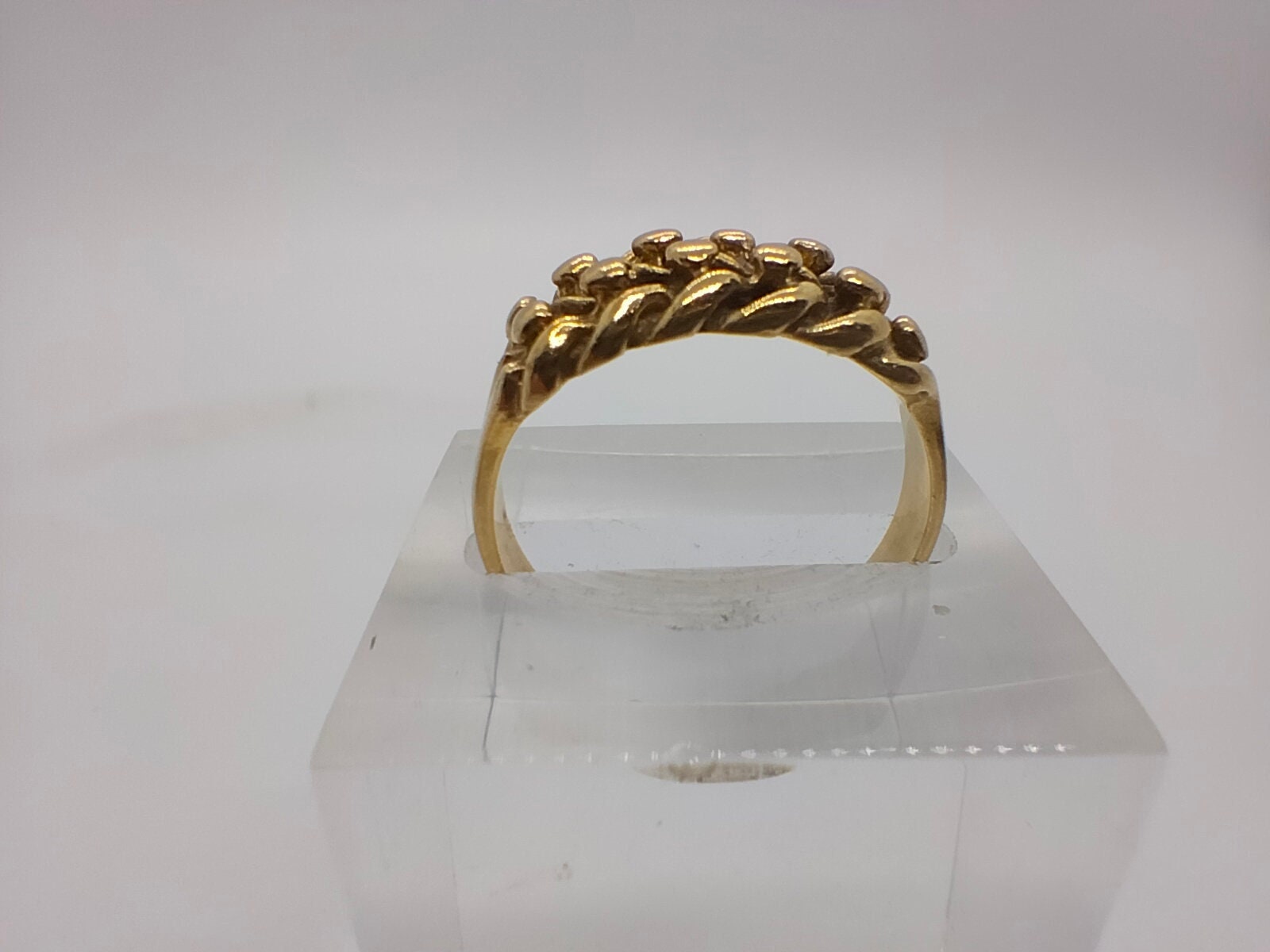 Vintage Solid 9ct Gold Classic Keeper / Guard Ring - Etsy