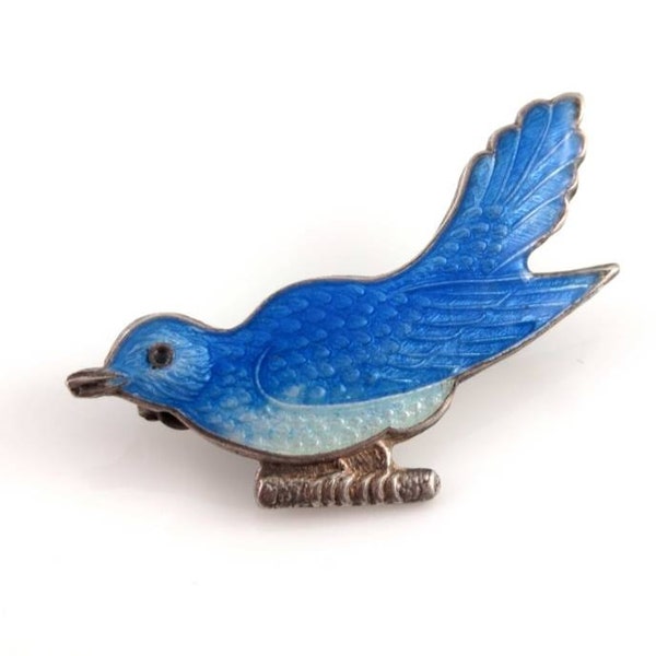 Bluebird Brooch - Etsy