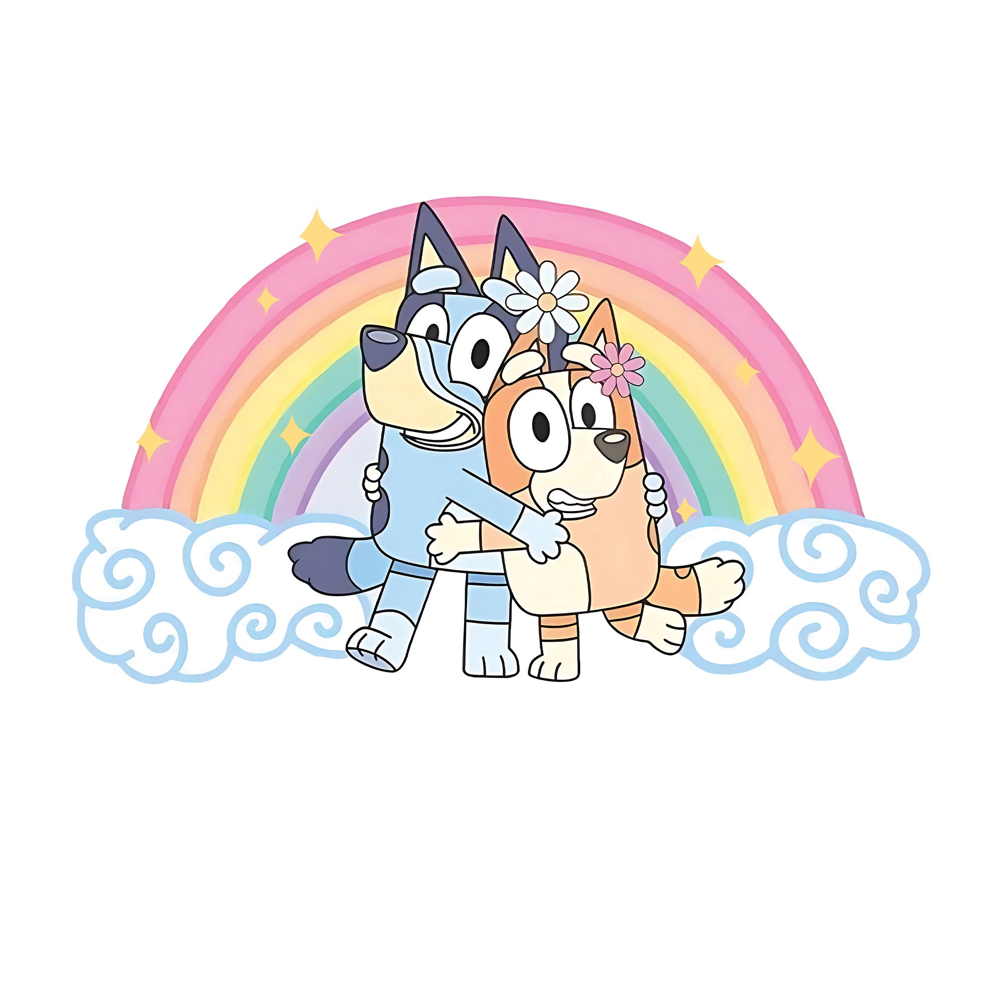 Bluey Bingo Regenbogen Bluey Familie Freunde png Bluey png - Etsy.de