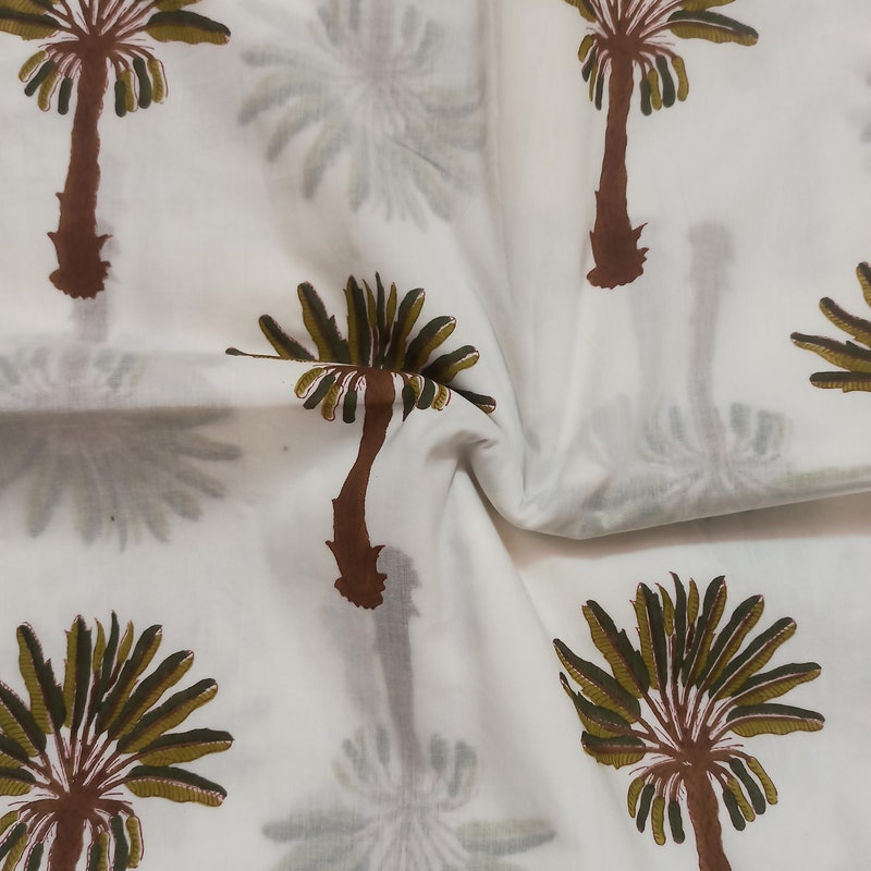 Palm Tree Fabric - Etsy UK