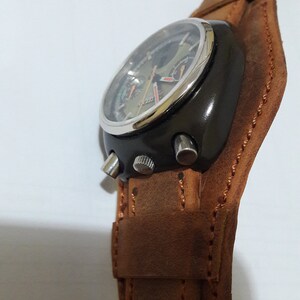 Citizen Bullhead Green Dial Cal.8110a Automatic Chronograph and Flyback ...