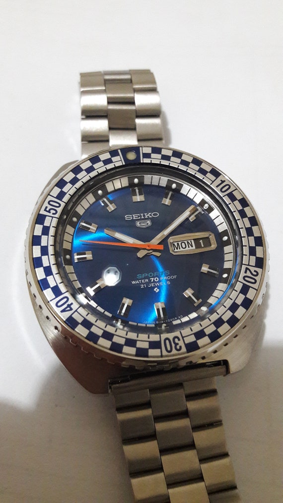 Seiko 5 sports automatic Rally Diver 6119-7173 rare v… - Gem