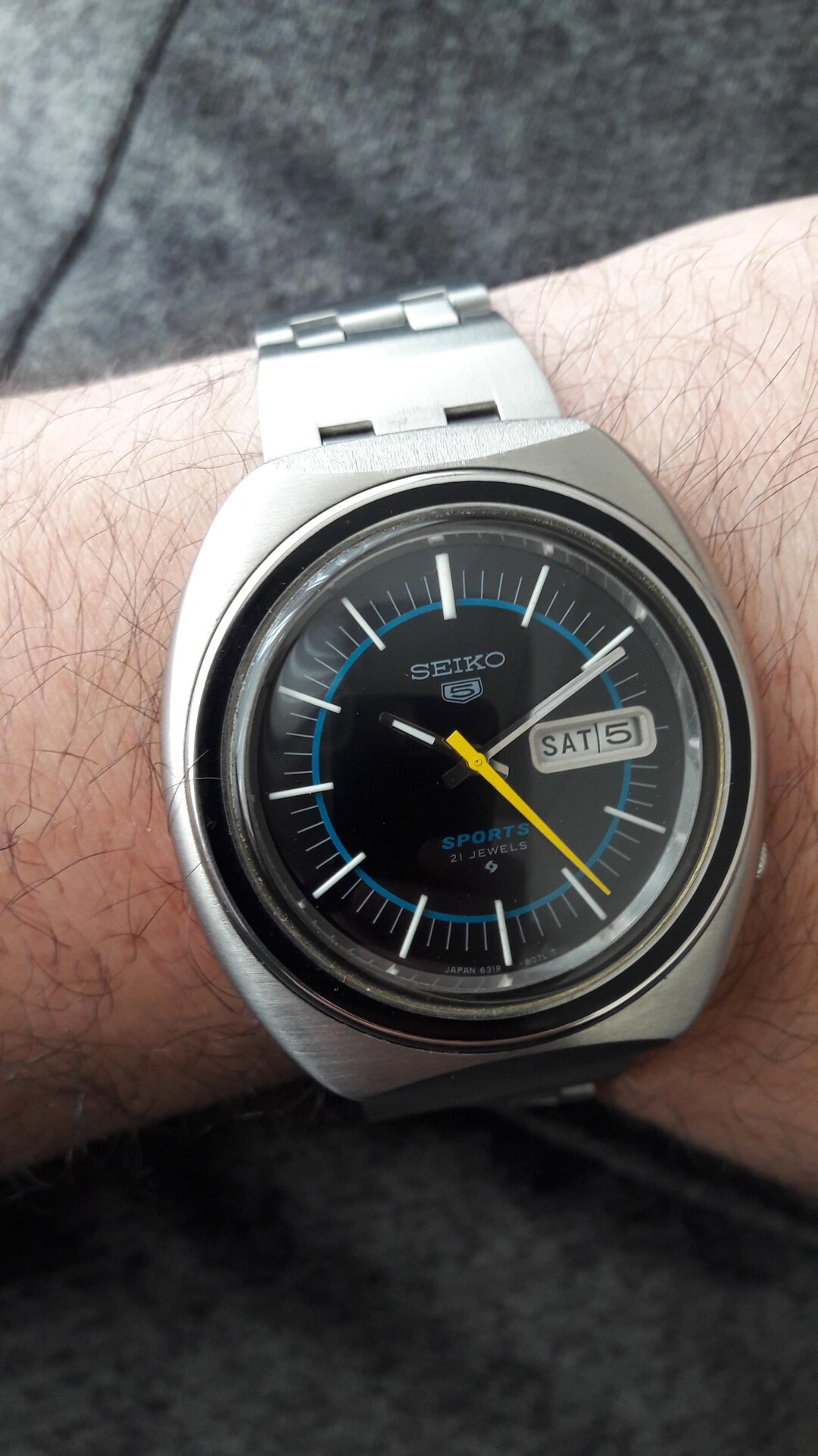 Seiko 5 Sports Automatic 6319-8070 Original 1977 Model Rare Cal.6319a ...