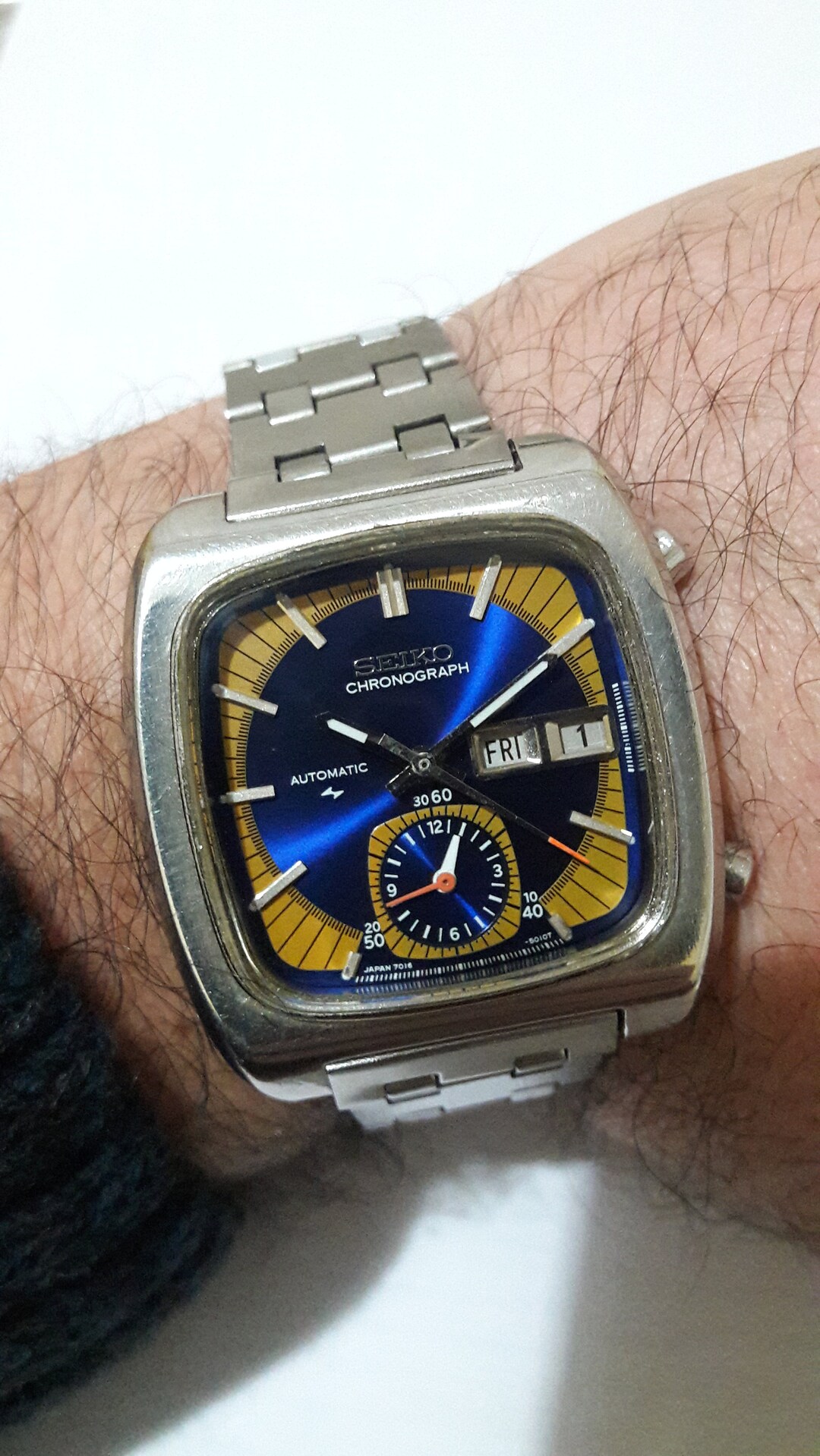 Seiko Monaco Automatic Chronograph and Flyback 7016-5011 Rare 1975 ...