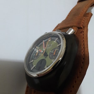 Citizen Bullhead Green Dial Cal.8110a Automatic Chronograph and Flyback ...