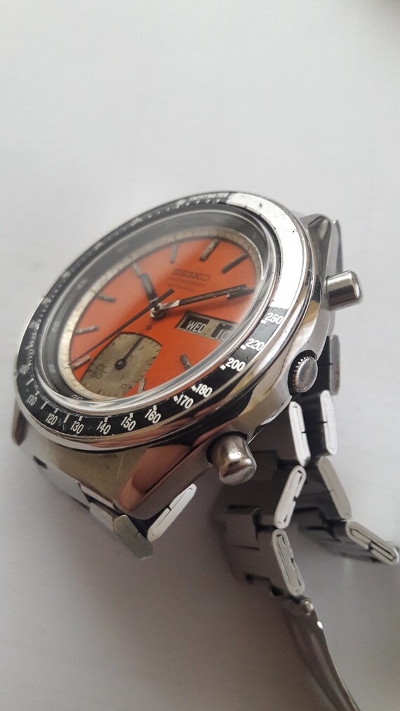 Seiko 6139-6040 " ghost bezel" automatic chronograph … - Gem