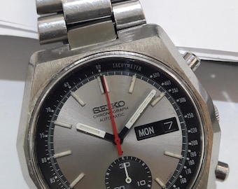 Seiko 6139-7080 Hexagon Automatic Chronograph Original 1975 Model Rare ...
