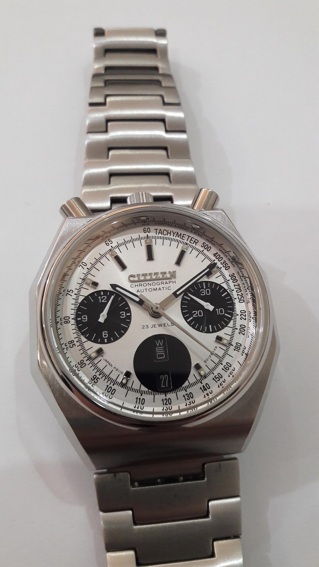 Citizen Bullhead Octagonal Panda Dial Automatic Chronograph and Flyback ...