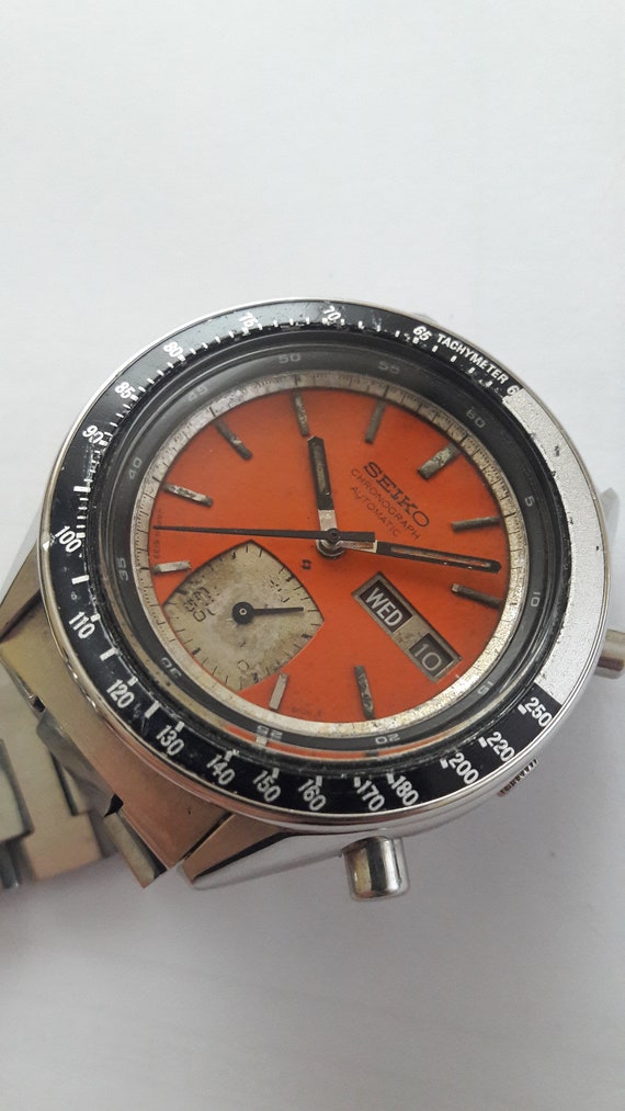 Seiko 6139-6040 " ghost bezel" automatic chronograph … - Gem