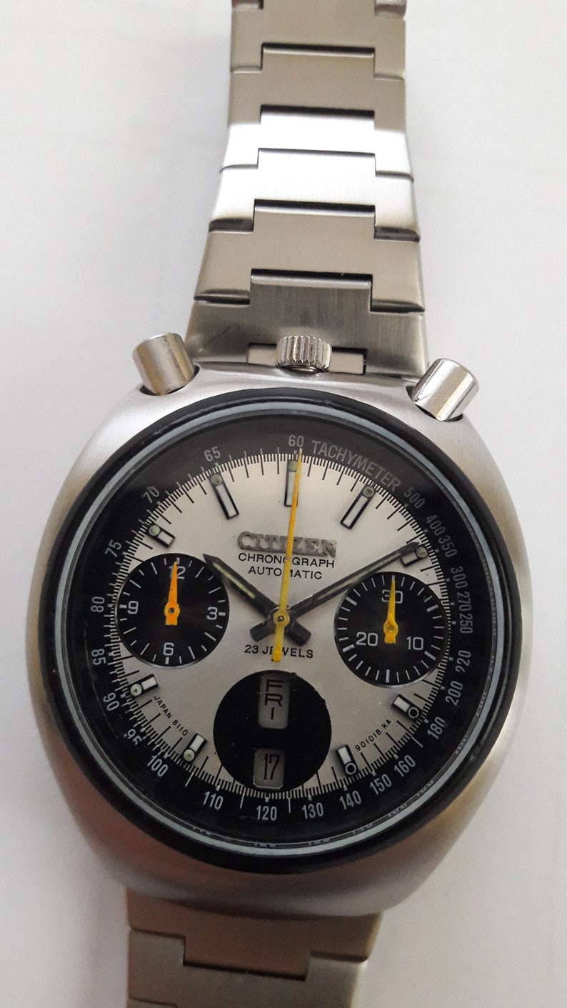 Citizen Bullhead Panda Dial Automatic Chronograph and Flyback - Etsy