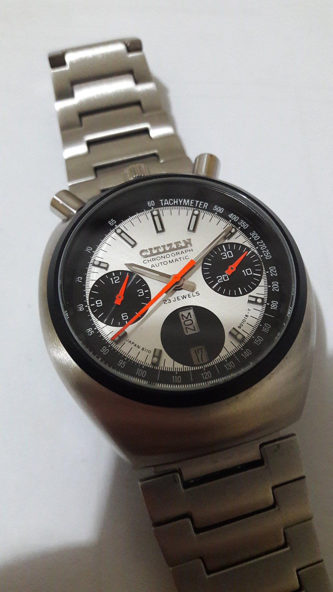 Citizen Bullhead Panda Dial Automatic Chronograph and Flyback 67-9011 ...