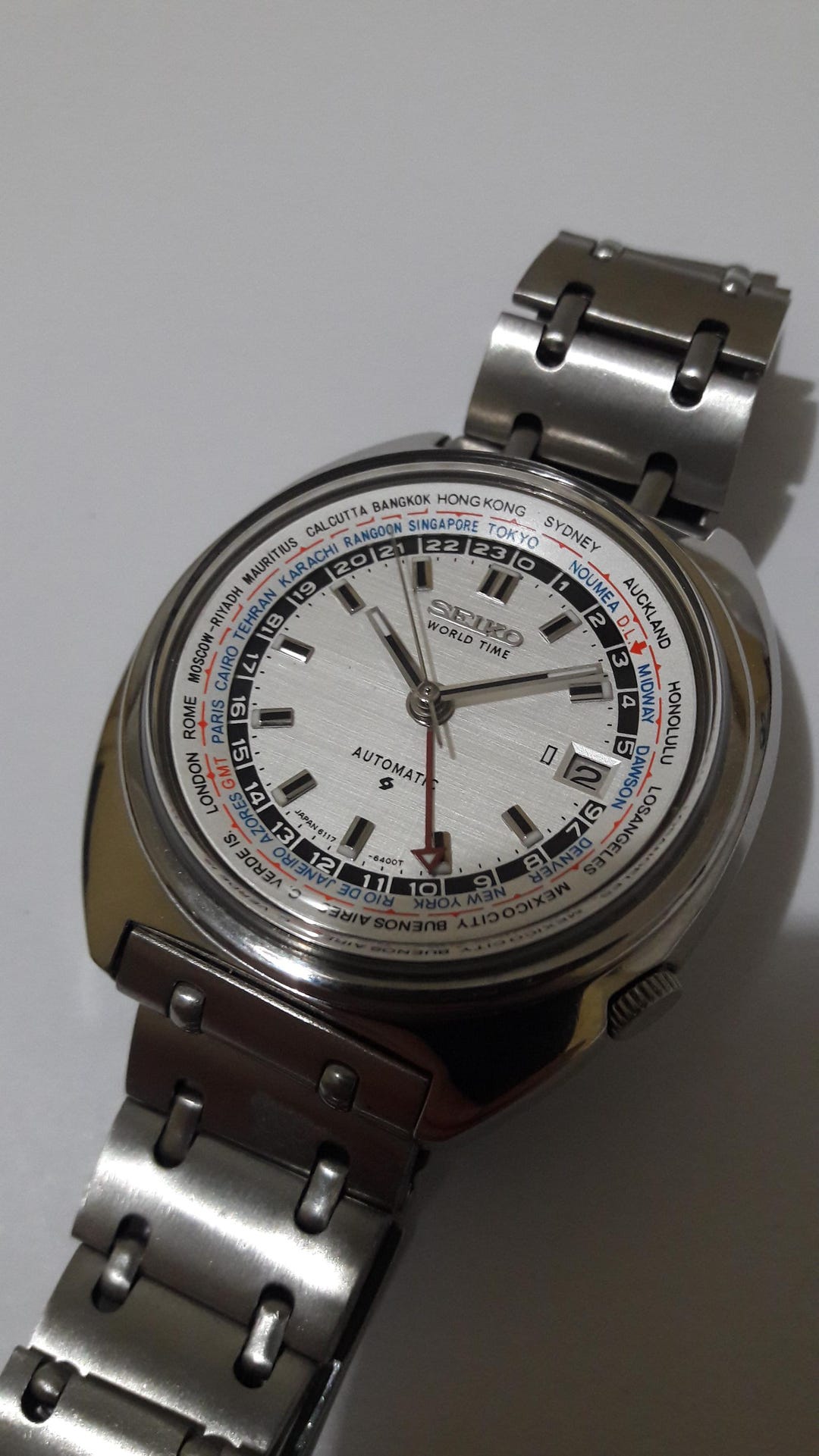 Seiko Automatic World Time GMT 6117-6400 Rare Vintage 1970 Model Very ...