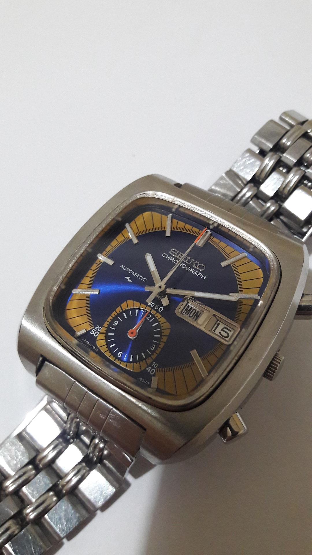 Seiko Monaco Automatic Chronograph and Flyback 7016-5011 Rare 1976 ...
