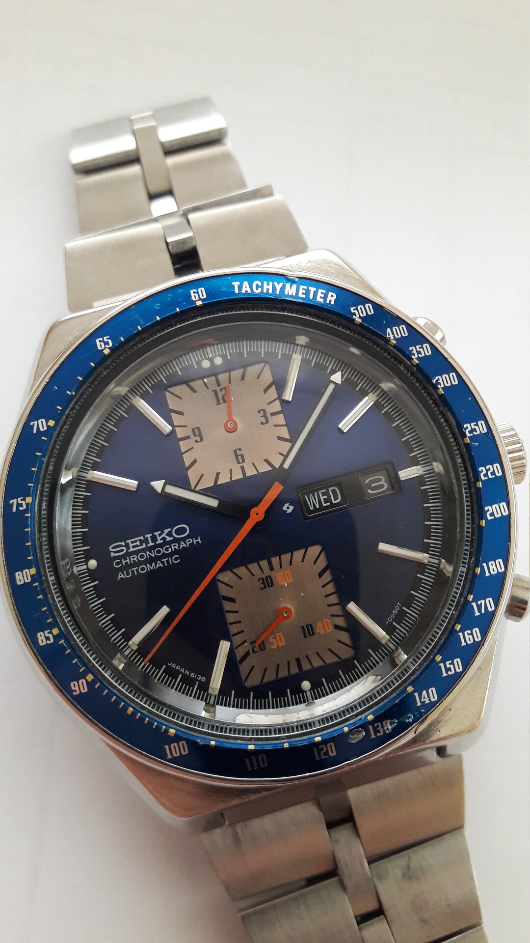 Seiko Automatic Chronograph "kakume " 6138-0030 1977 Model Full ...