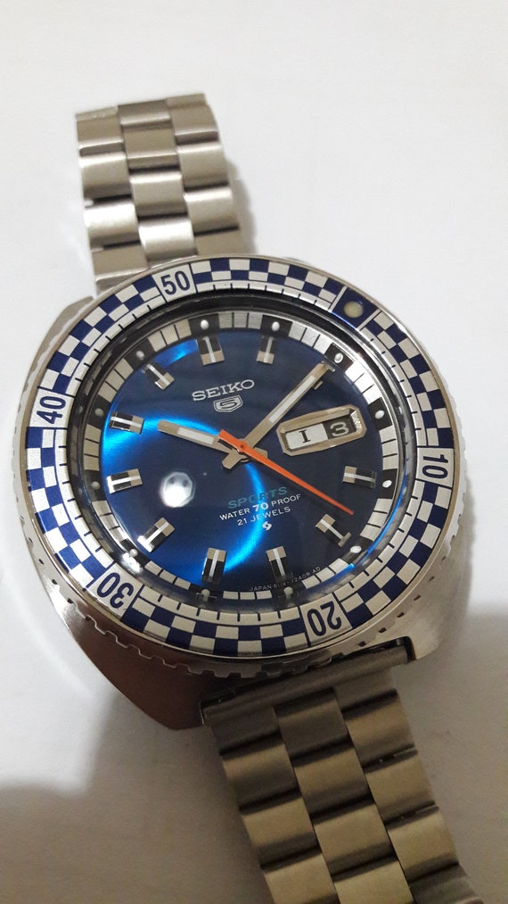 Seiko 5 sports automatic Rally Diver 6119-7173 rare v… - Gem
