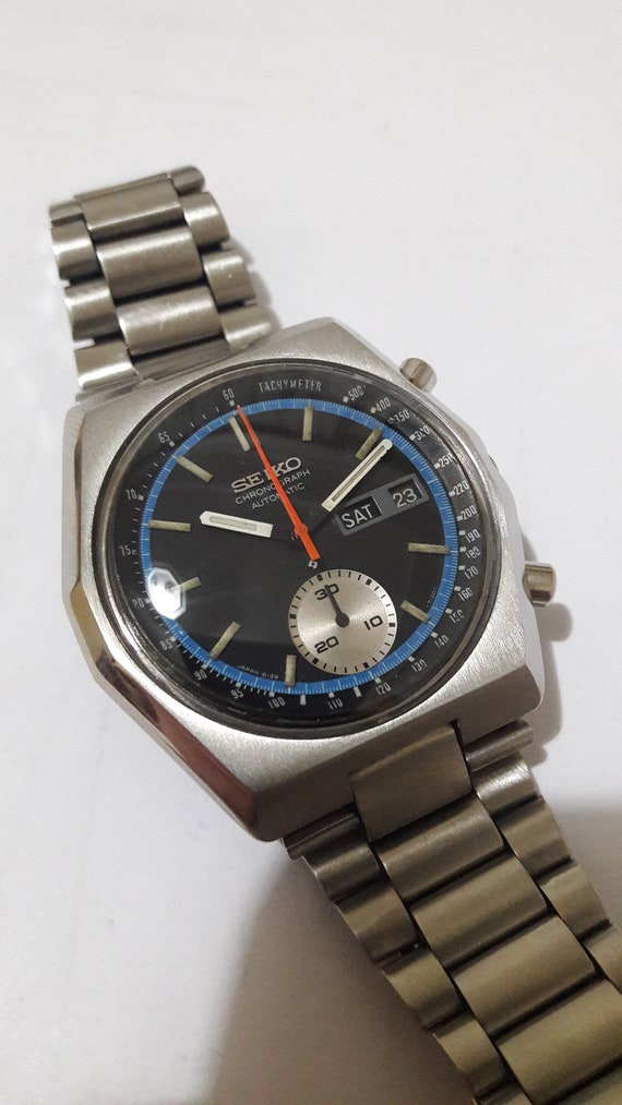 Seiko 6139-7080 hexagon automatic chronograph origina… - Gem