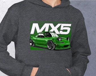 Mazda MX-5 Hoodie Miata MX5 NA Red Mk1 Roadster JDM Red Miata | Etsy