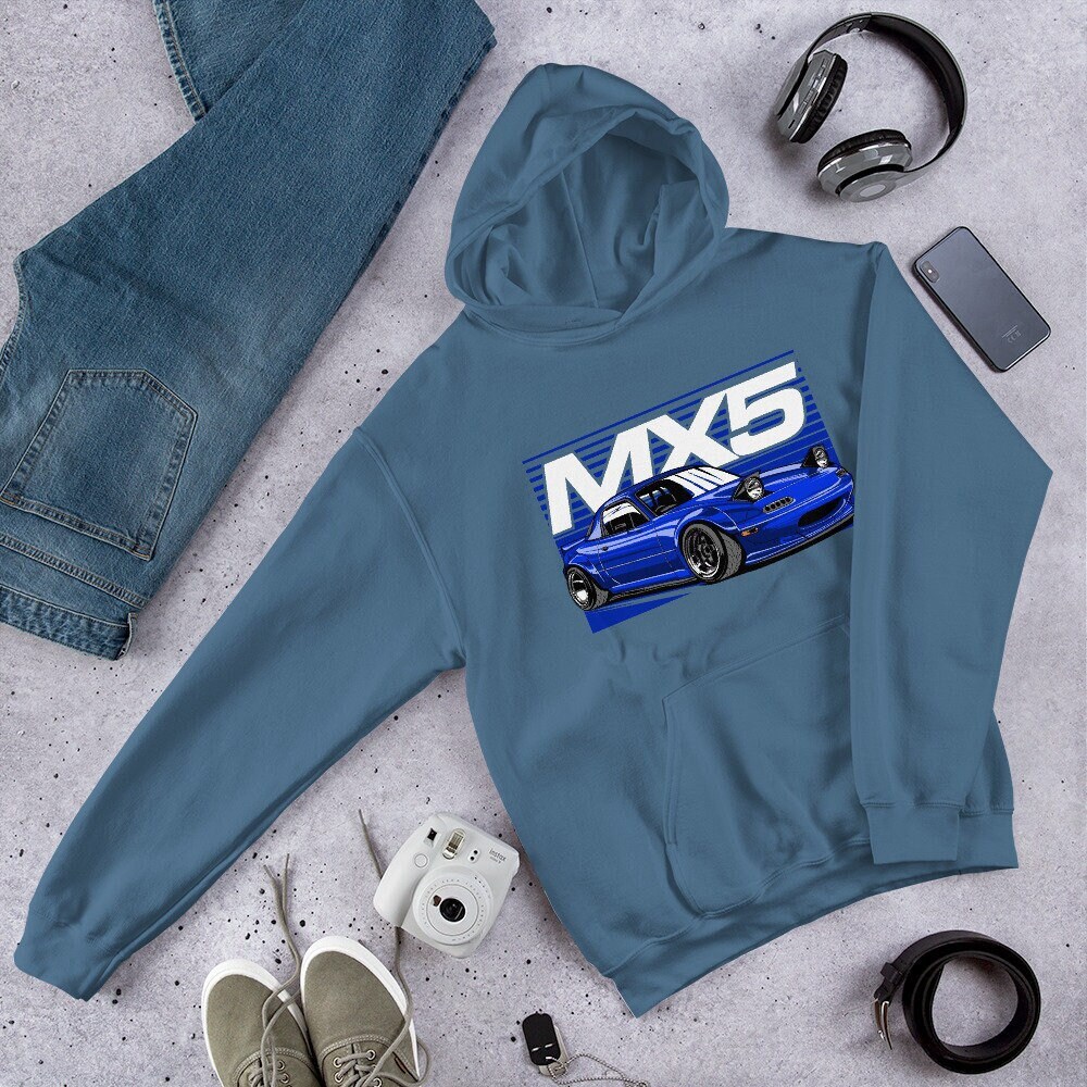 Mazda MX-5 Miata Hoodie MX5 NA Red Mk1 Roadster JDM Blue Hoodie Gift ...