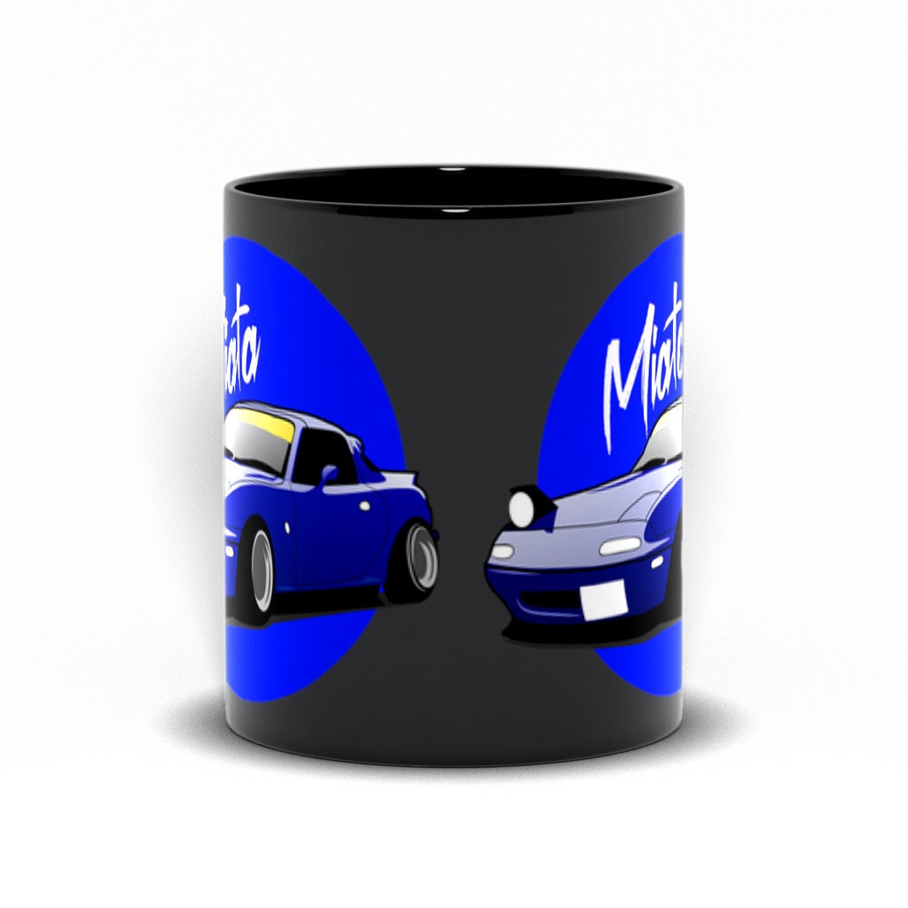 Mazda Miata Mx-5 Mx5 Na Blue Mk1 Roadster Jdm Black Mug Gift for Him ...