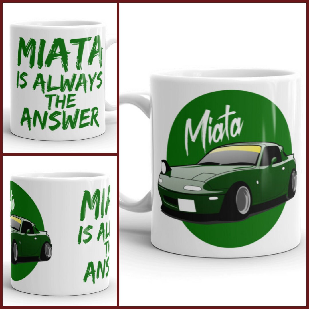 Mazda Miata MX-5 MX5 NA Mk1 Roadster JDM Mug Gift Red / Blue / Green ...