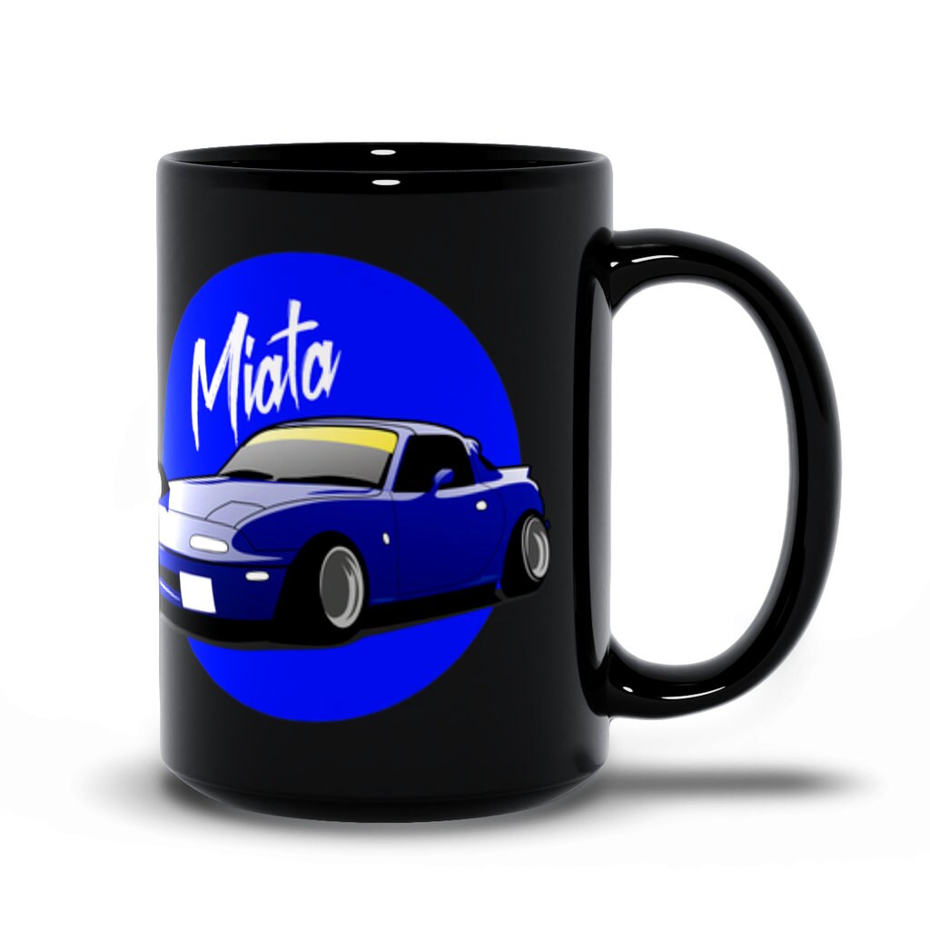 Mazda Miata Mx-5 Mx5 Na Blue Mk1 Roadster Jdm Black Mug Gift | Etsy