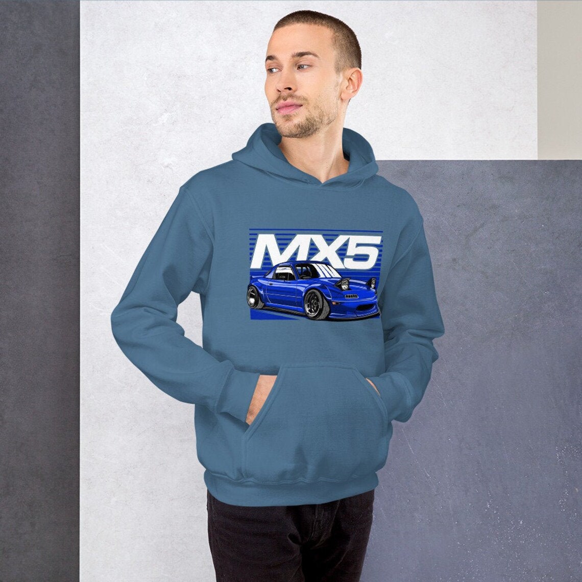 Mazda MX-5 Miata Hoodie MX5 NA Red Mk1 Roadster JDM Blue Hoodie Gift ...