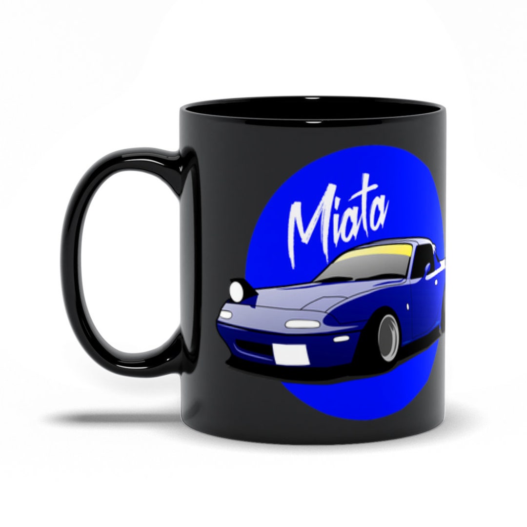 Mazda Miata Mx-5 Mx5 Na Blue Mk1 Roadster Jdm Black Mug Gift for Him ...