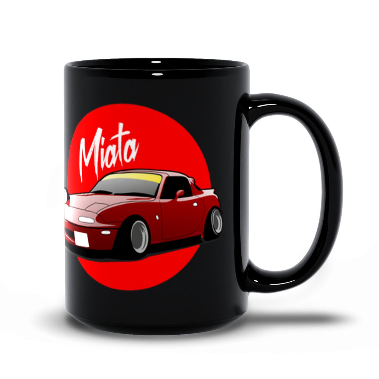 Mazda Miata Mx-5 Red Mx5 Na Mk1 Roadster Jdm Black Mug Gift - Etsy UK