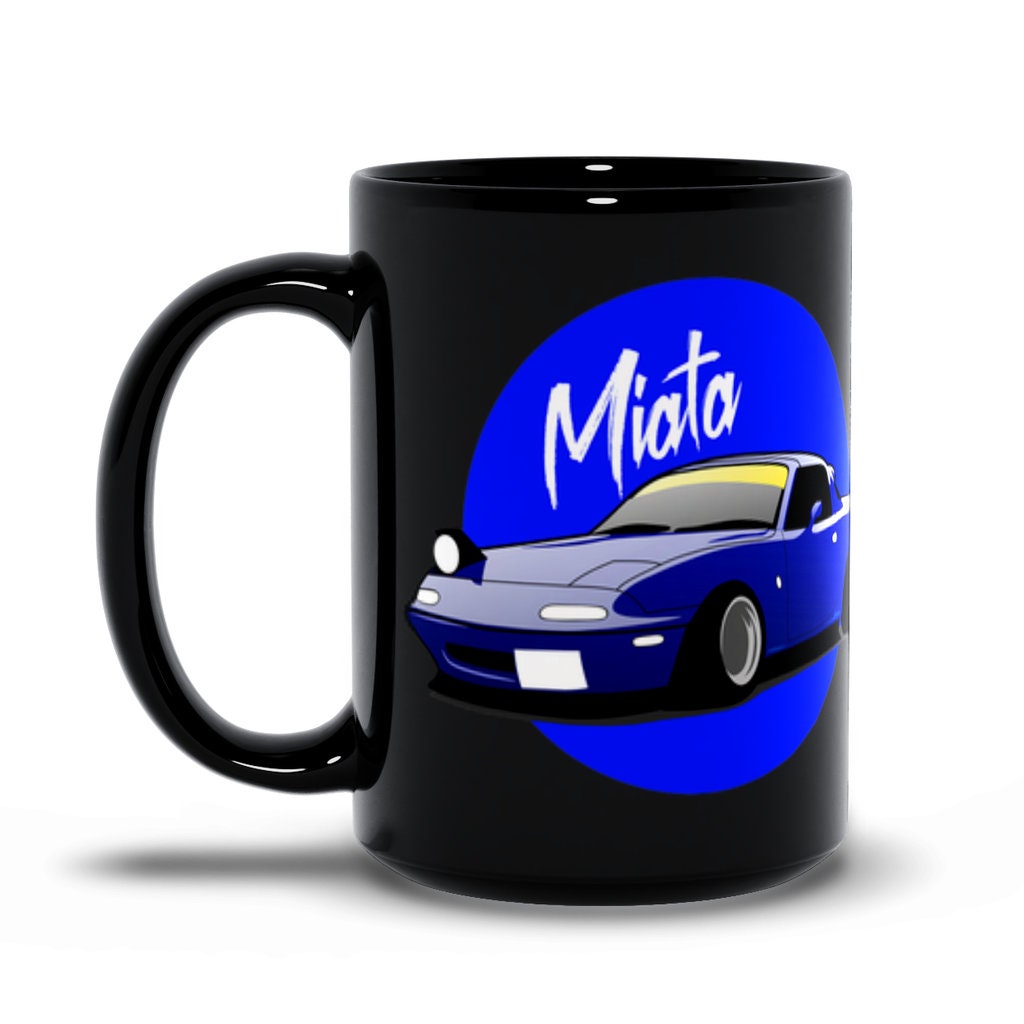 Mazda Miata Mx-5 Mx5 Na Blue Mk1 Roadster Jdm Black Mug Gift | Etsy