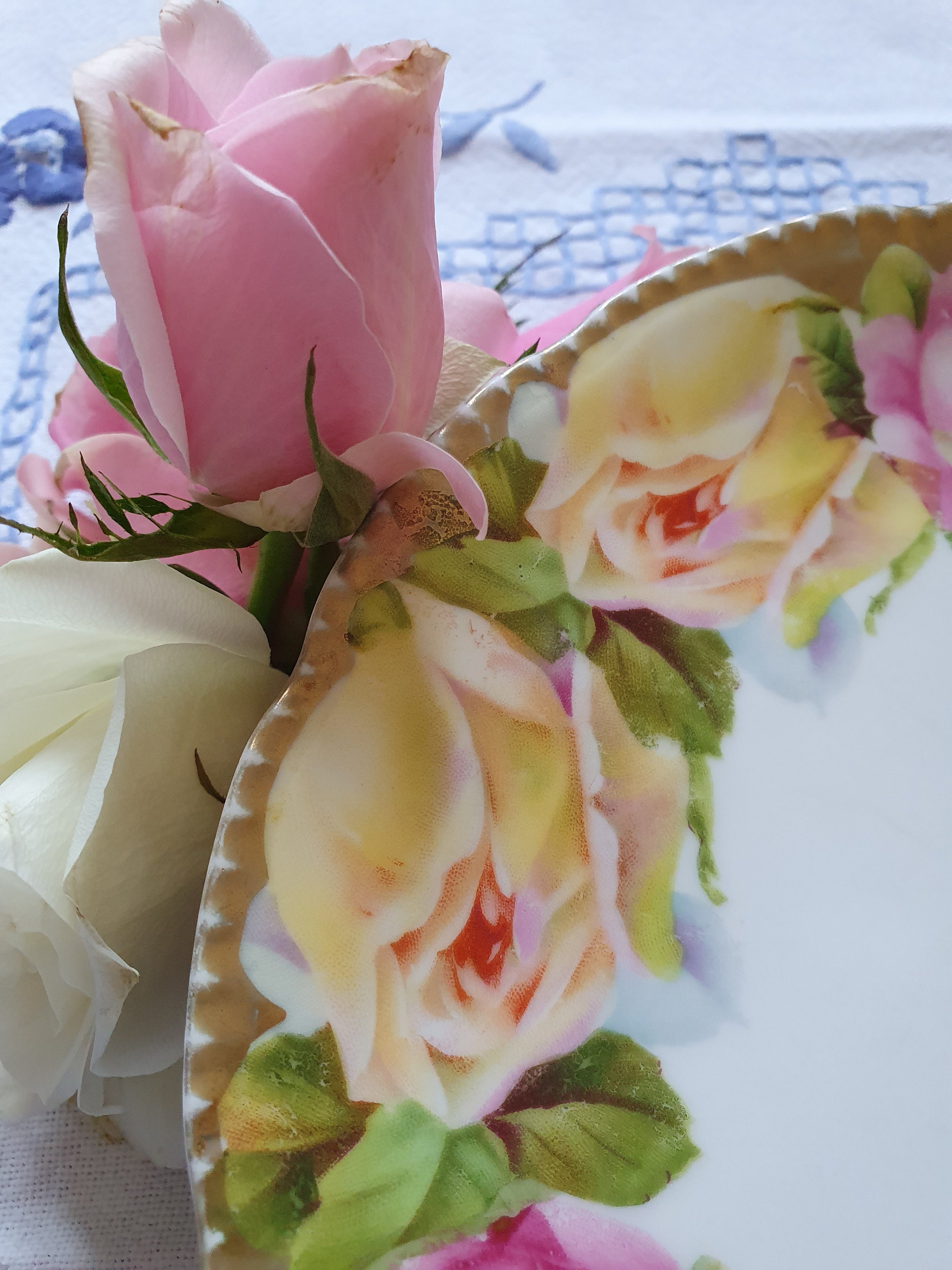 Art Nouveau Beyer & Bock Plate Set 5 Cake Plates, Beautiful, Vintage ...