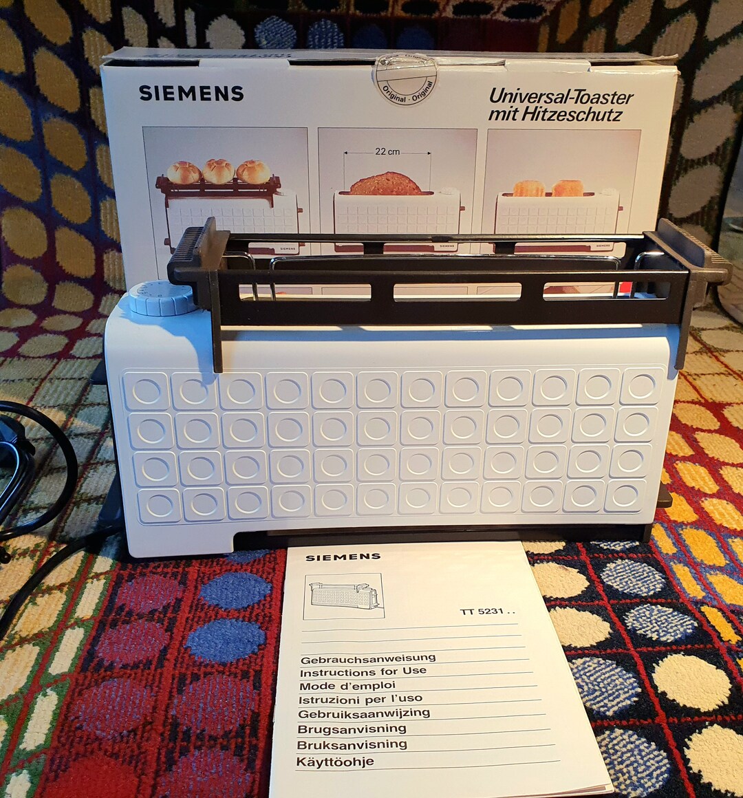 Siemens Toaster TT 5231 Vintage Vasarely Design Mid Century Modern, Op ...