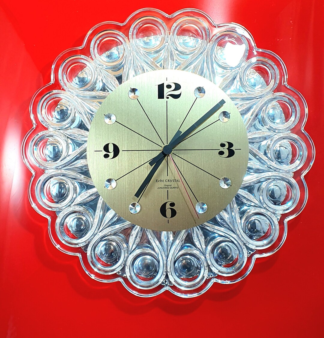 Junghans Crystal Quartz Midcentury Wall Clock, With Mirror and ...
