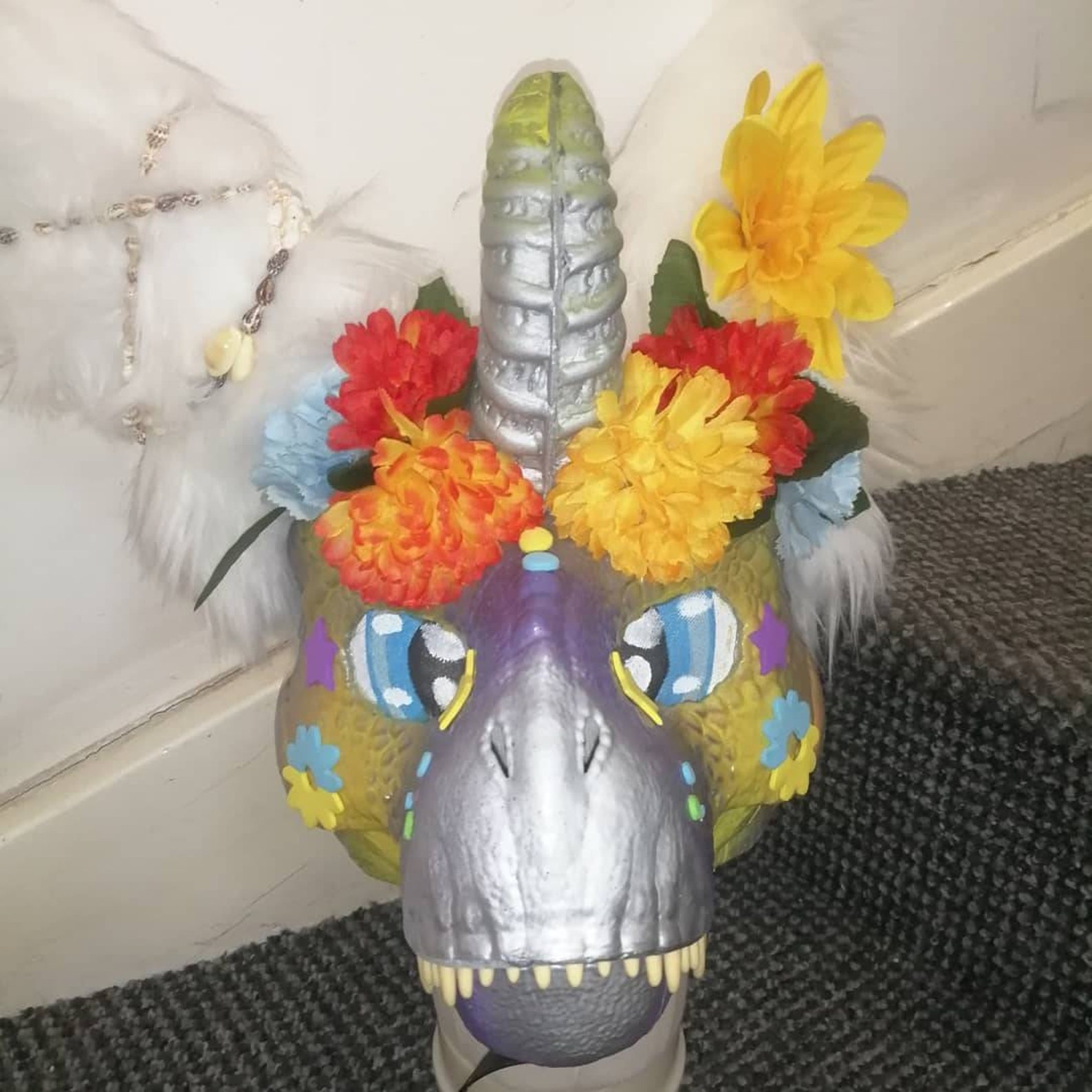 Raptor Custom Face Mask with moving jaw | Etsy