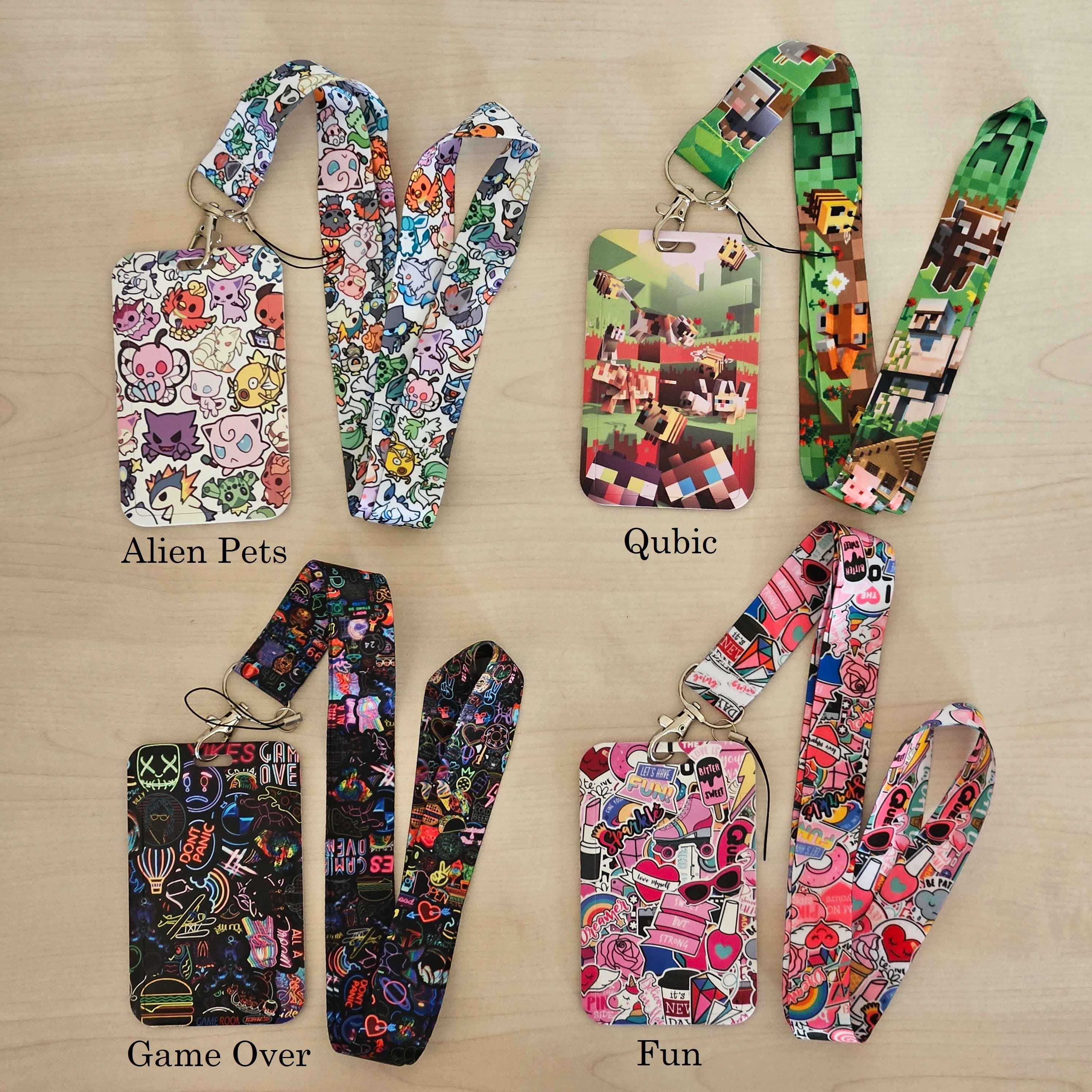 Lanyard and Badge Holder, Student Campus ID Card Holder, Christmas Gift ...