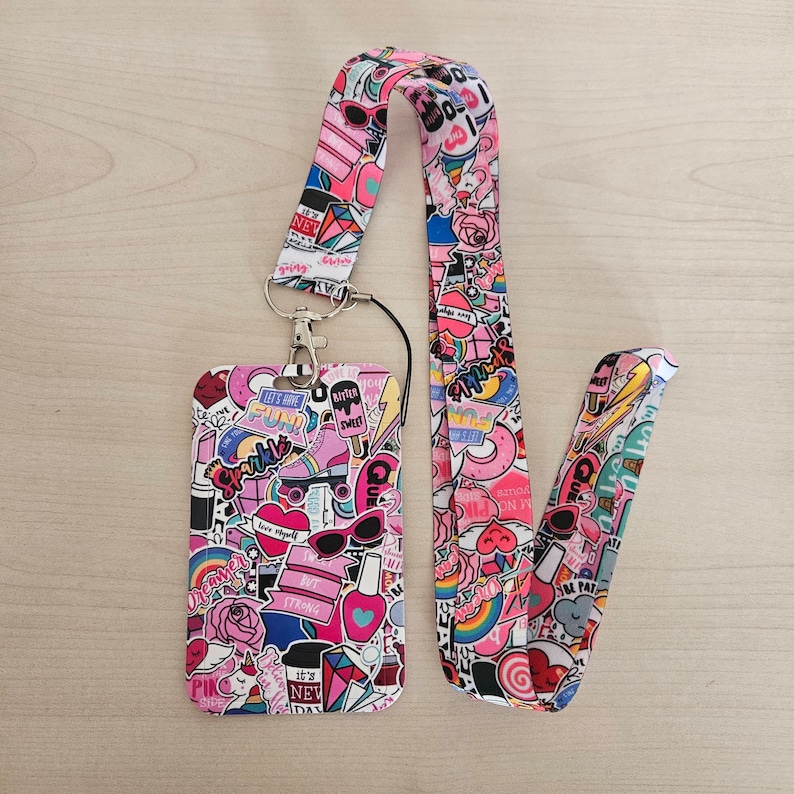 Lanyard and ID Card Holder Student School Pass Lanyard Bus - Etsy