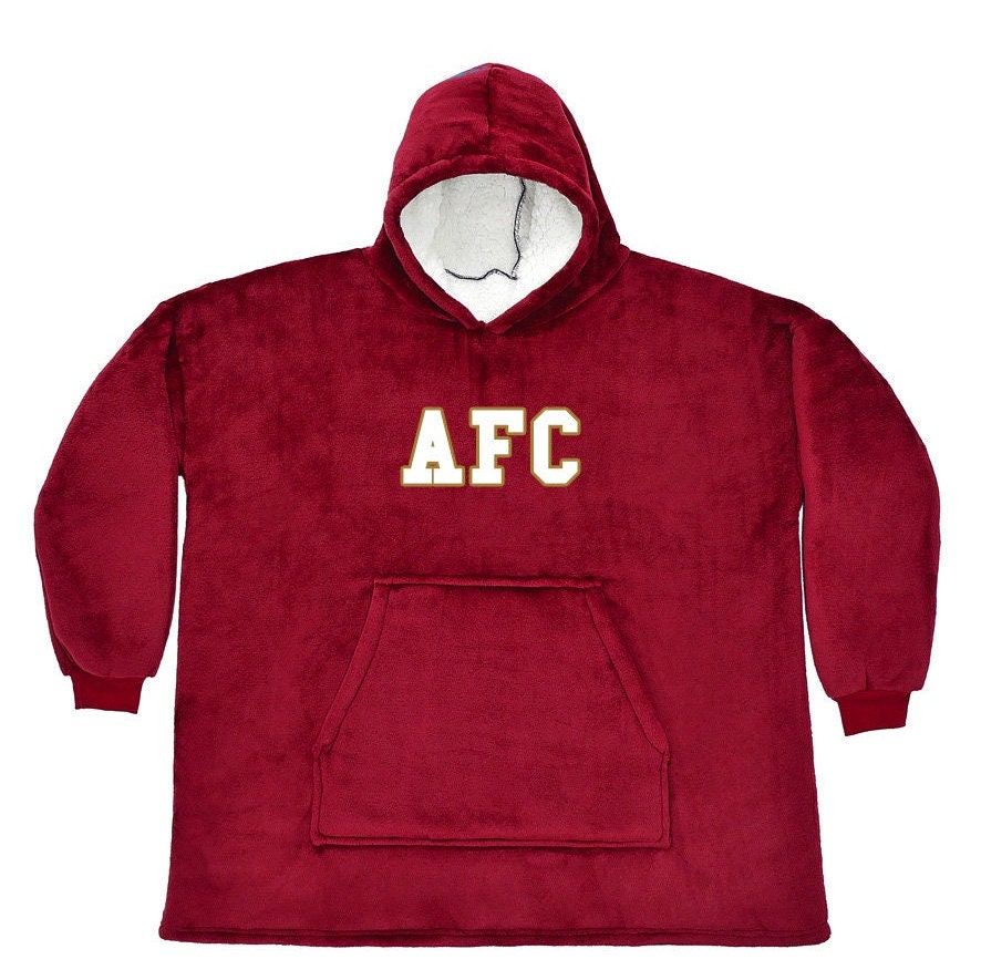 Arsenal Blanket Hoodie Sherpa Lined Super Soft Heavy Plush Fabric Very ...