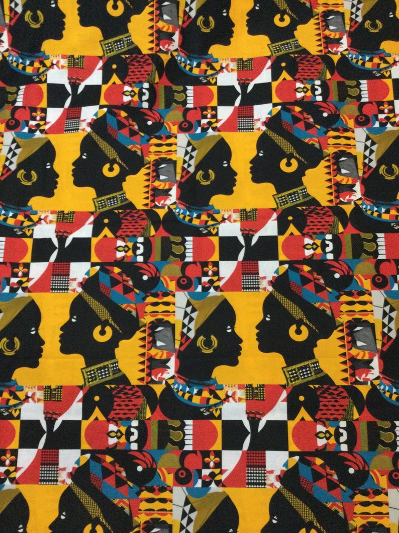 Black History Month Afrochic Elegance Fabric/ African Fabric/by the ...