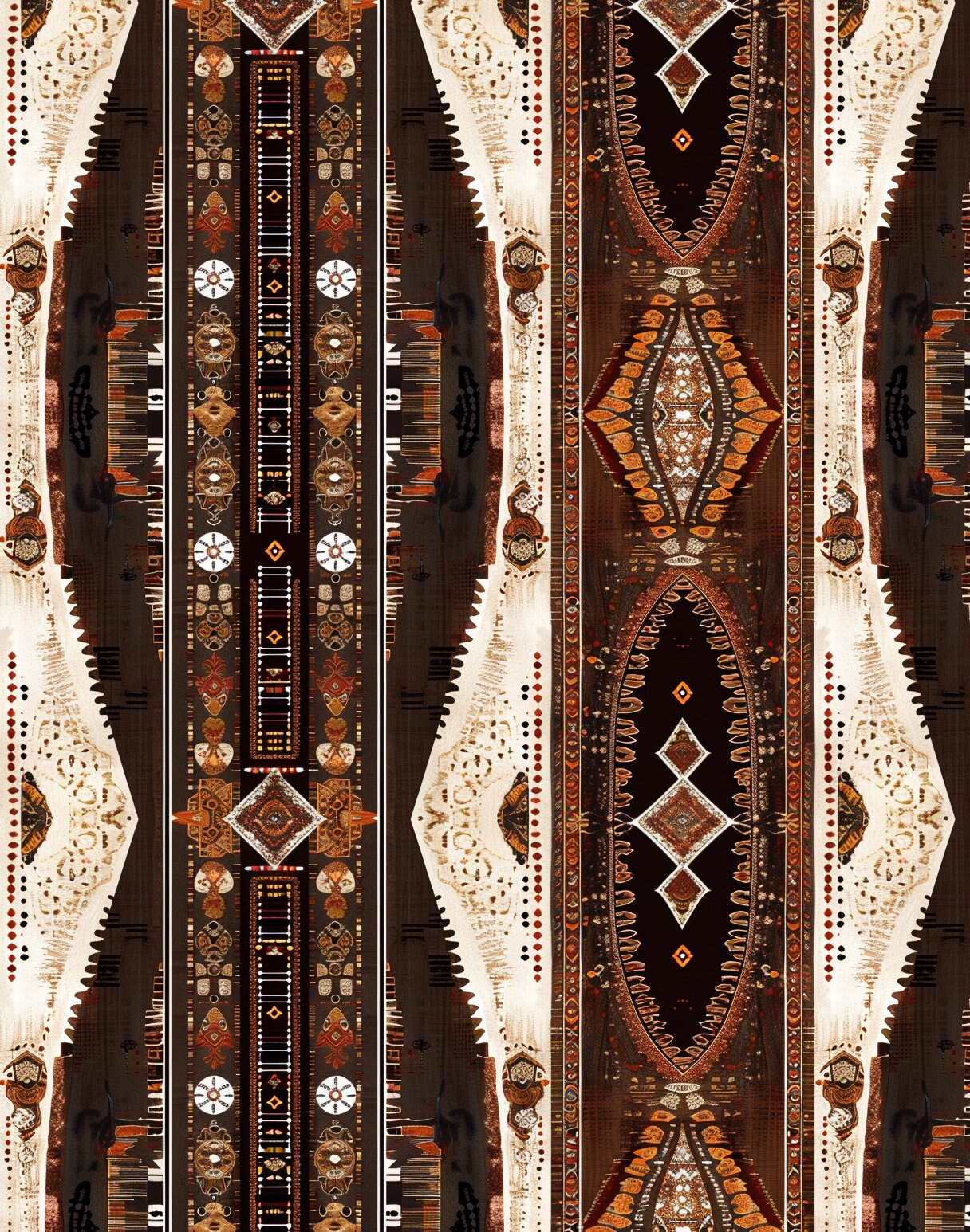 Tribal Essence Fabric/ African Inspired Fabric/ Cotton Fabric by the ...