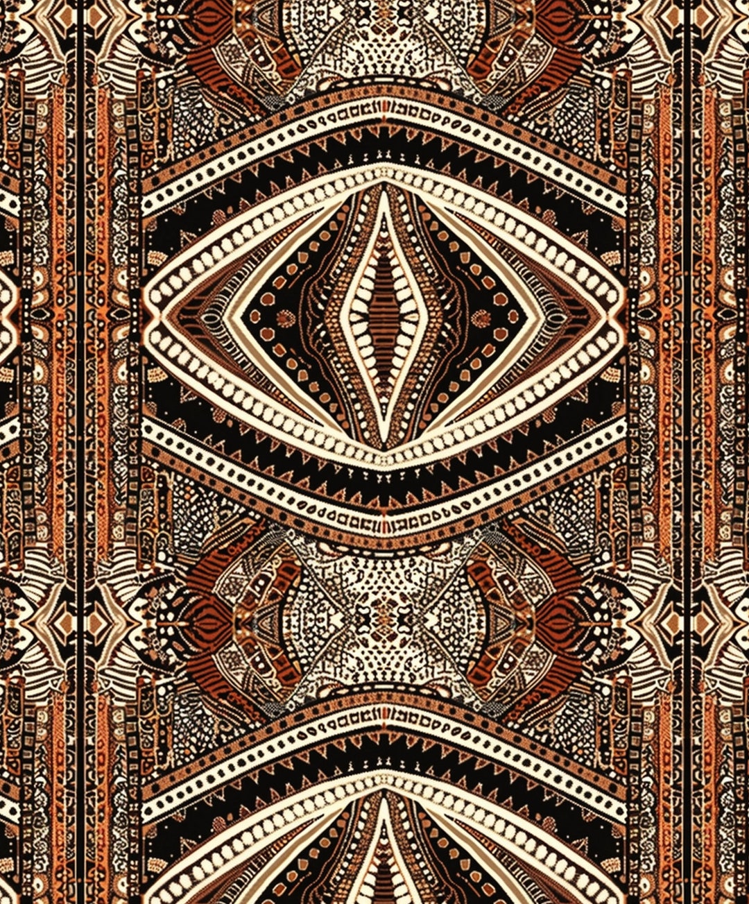 Tribal Essence Fabric/ African Inspired Fabric/ Cotton Fabric by the ...