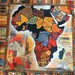 Map of Africa Fabric Panel. - Etsy
