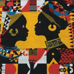 Black History Month Afrochic Elegance Fabric/ African Fabric/by the ...
