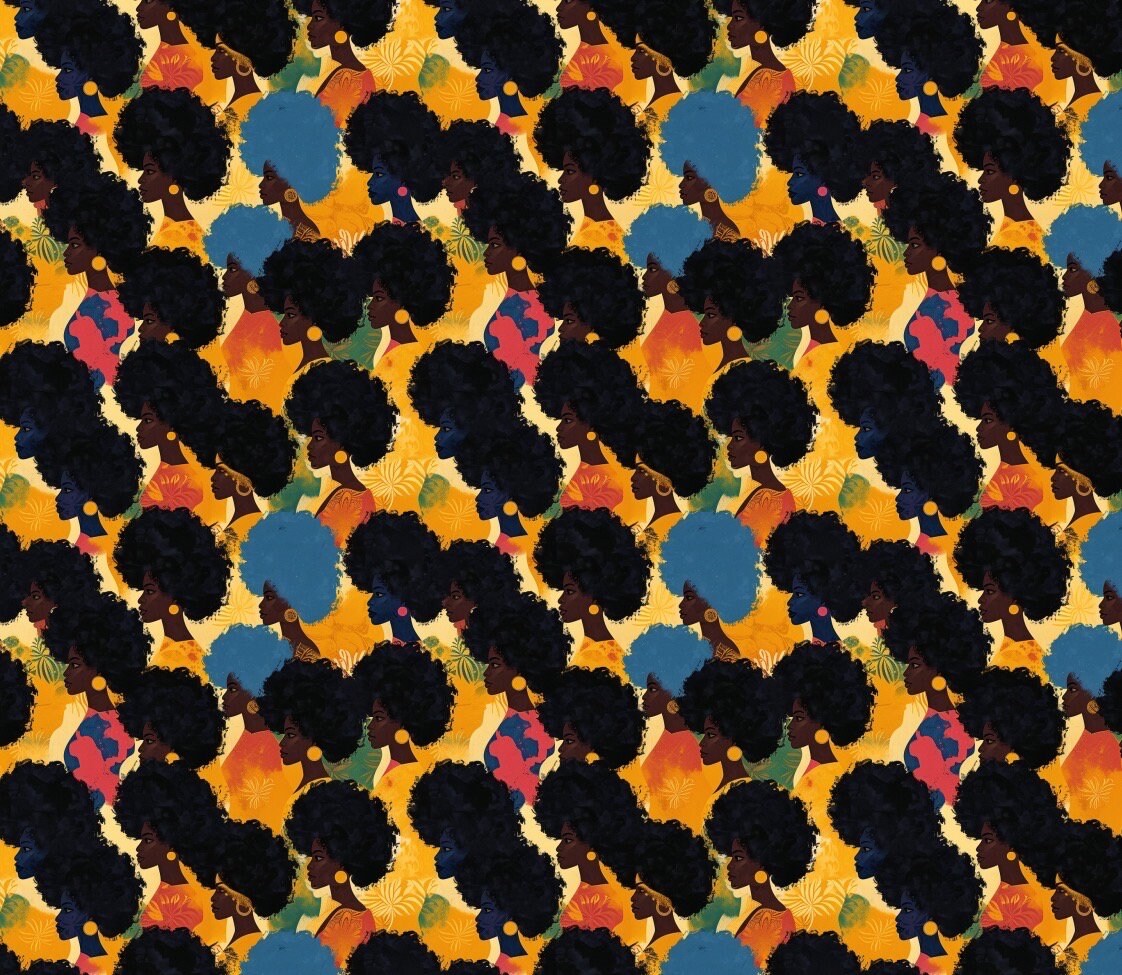 Black History Month Afrochic Elegance Fabric/ African Fabric/by the ...