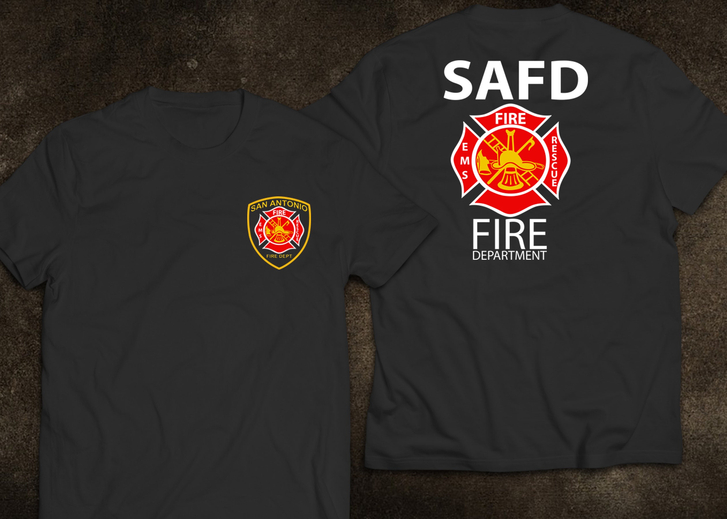 San Antonio Fire Department SAFD Texas Firefighter Emergency - Etsy UK