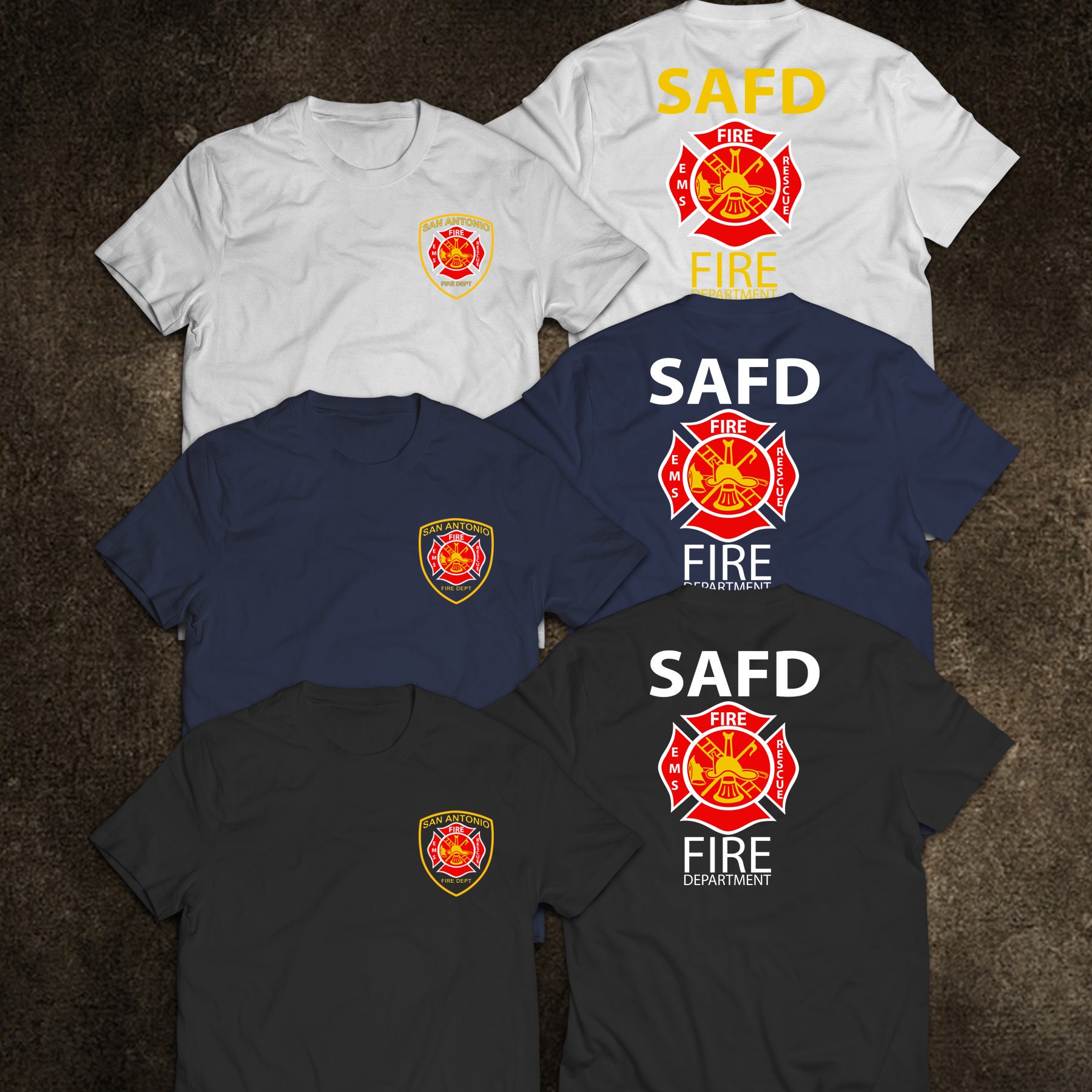 San Antonio Fire Department SAFD Texas Firefighter Emergency - Etsy UK
