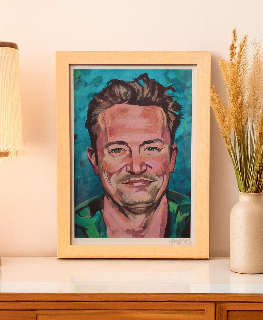 Matthew Perry 'friends' Portrait: Nostalgic TV Show Art Print - Etsy