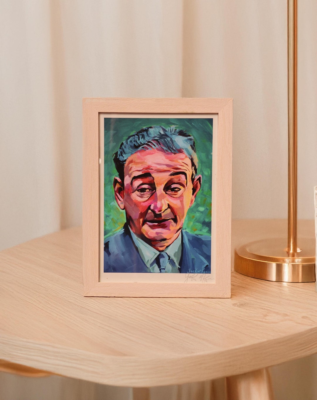 John B. Keane Portrait: Framed Irish Art Print - Etsy